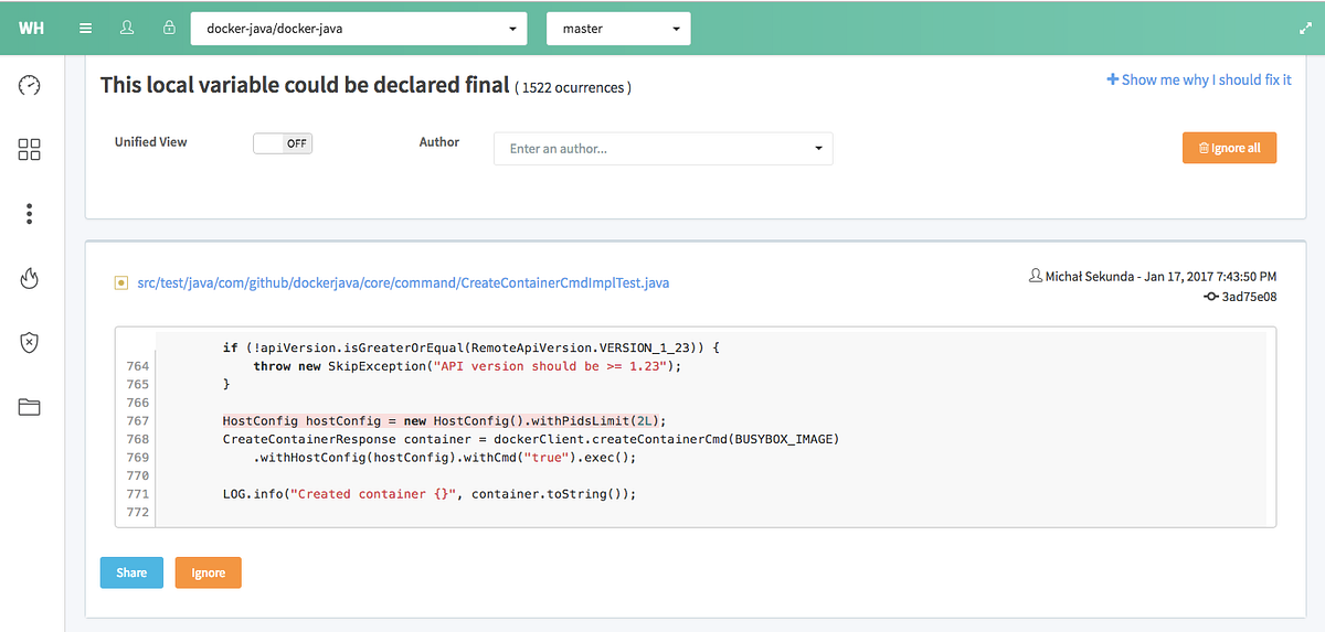 WalkModHub Tutorial to control and fix technical debt | by walkmod | walkmod | Medium