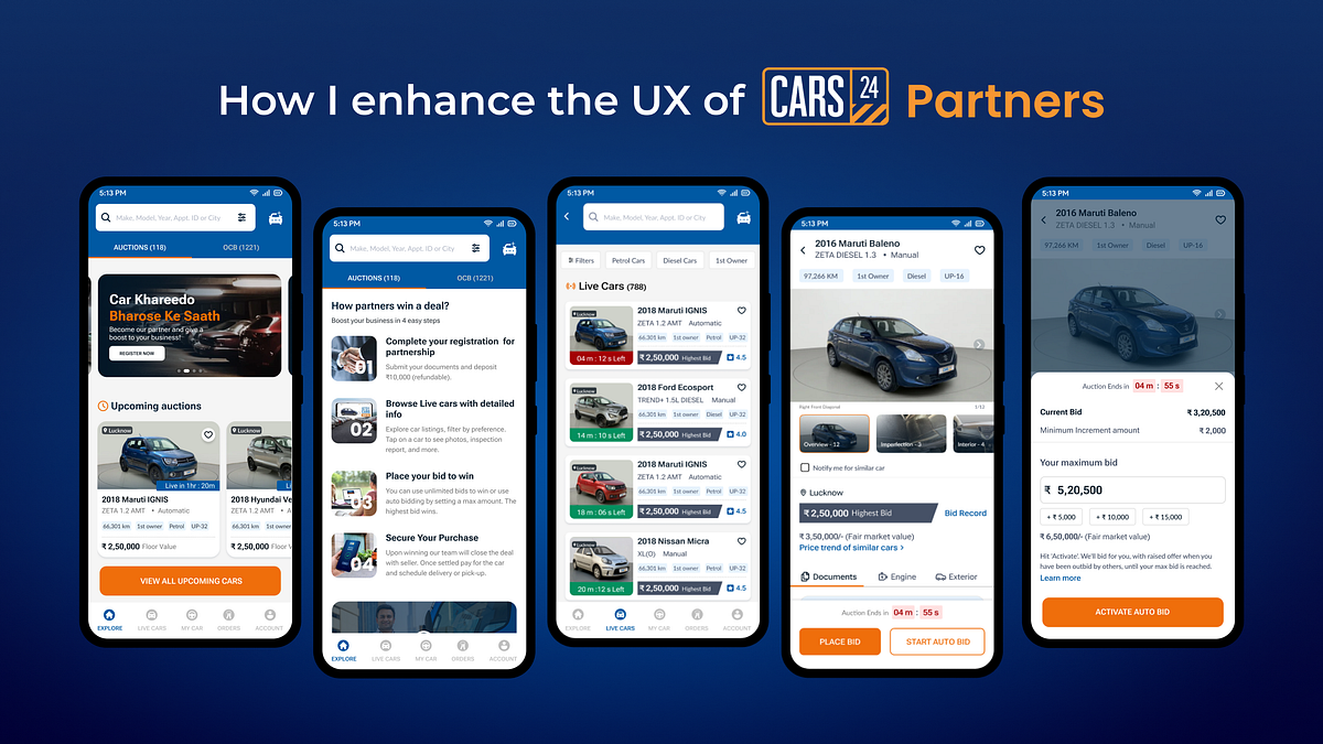 Enhancing Cars24 Partner App Auction Experience | by Maitryee Gol ...