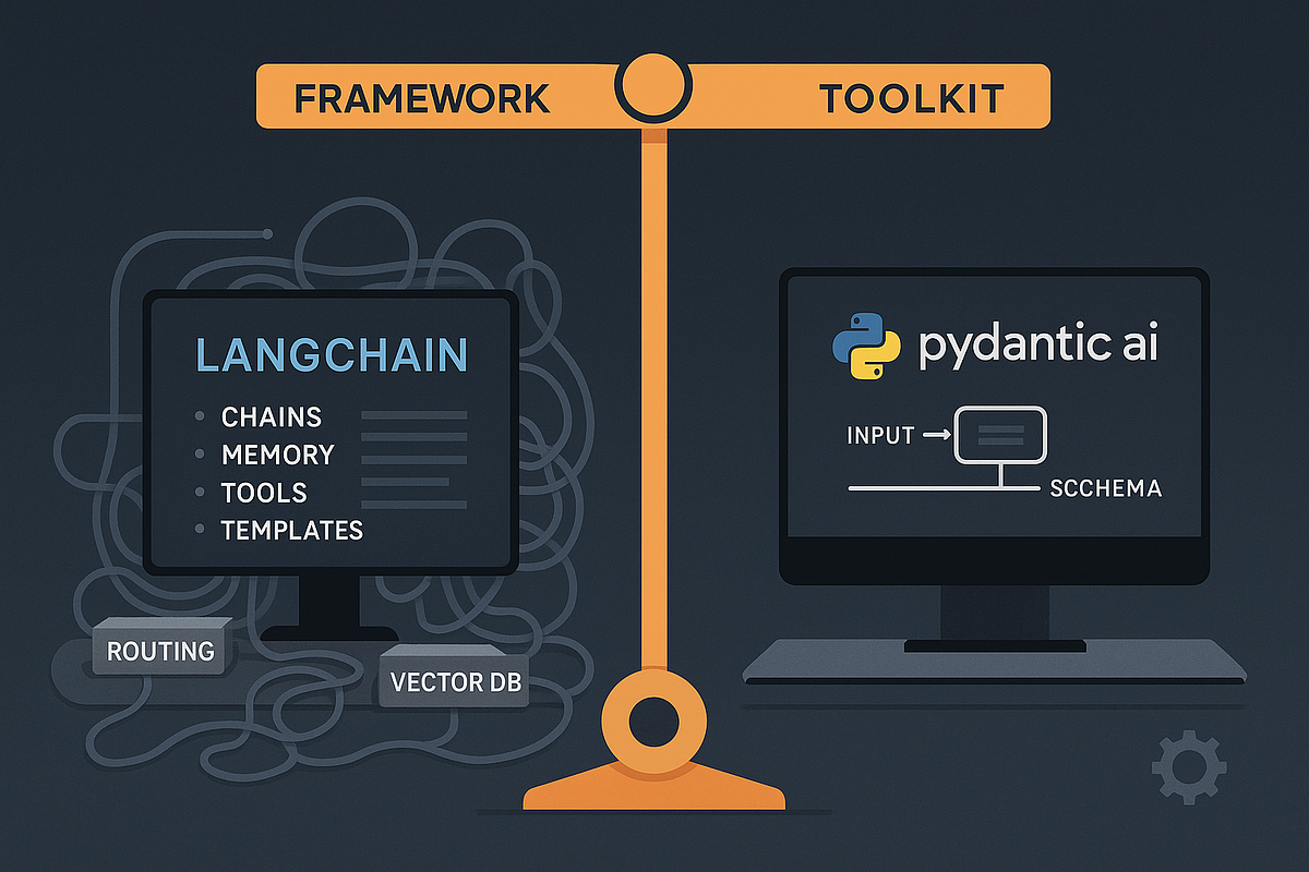 LangChain vs Pydantic AI: Two Roads to Building Smarter Agents | by O3aistack | Medium