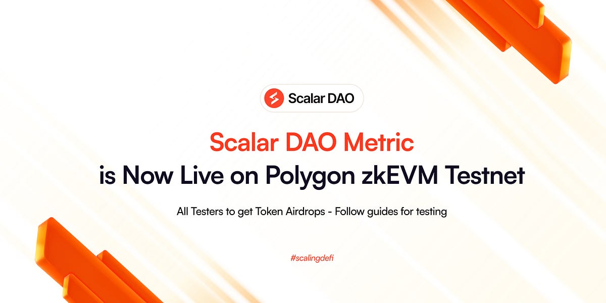Metric — Scalar Daos Product For Margin Trading On Dexs Is Now Live On