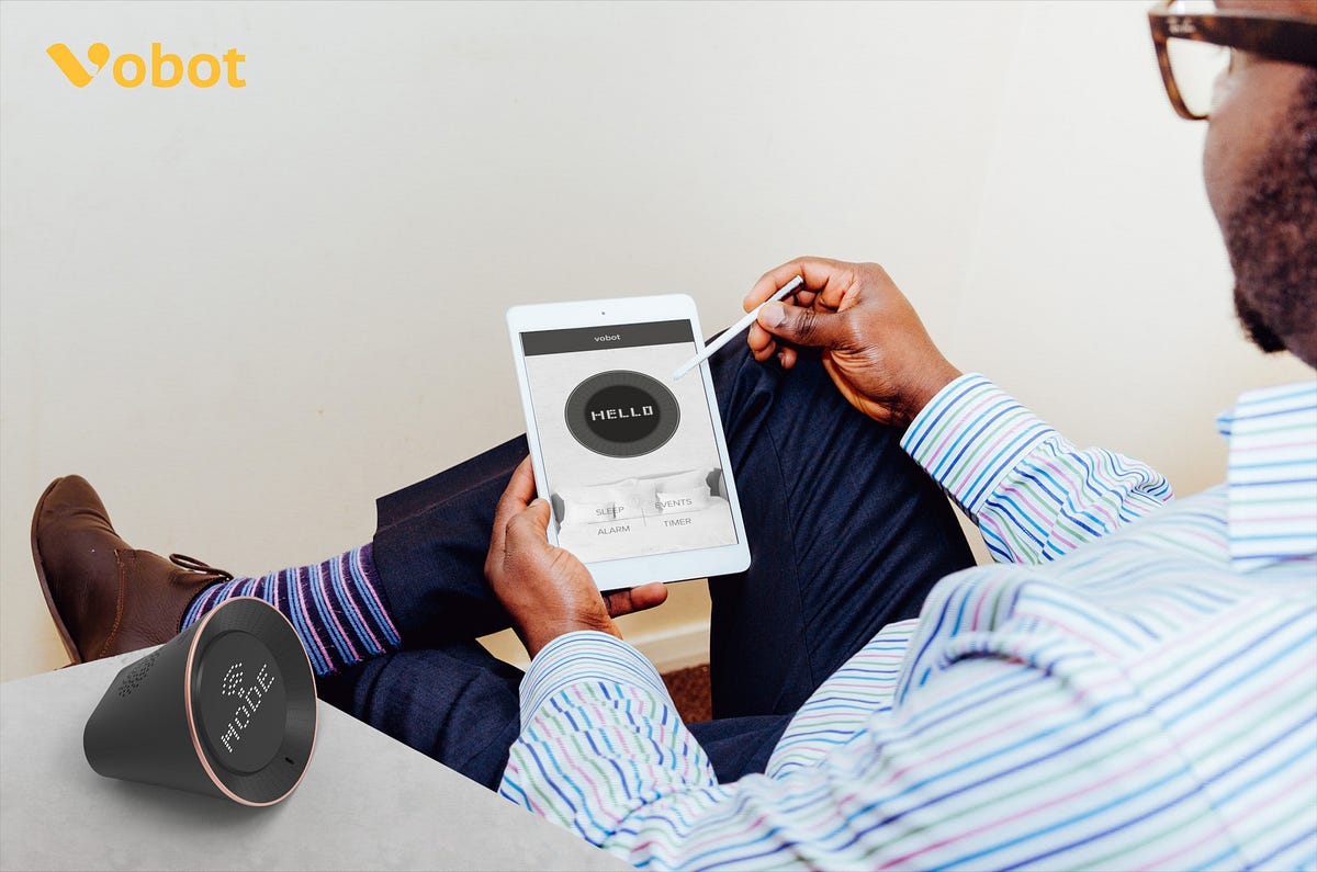 Vobot is a smart alarm clock can make your day with its smart features ...