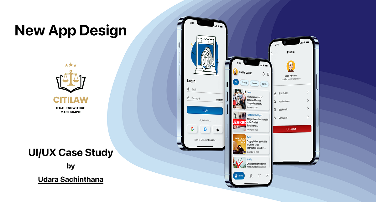 UI/UX Case Study: Introducing CitiLaw, A new mobile application for ...