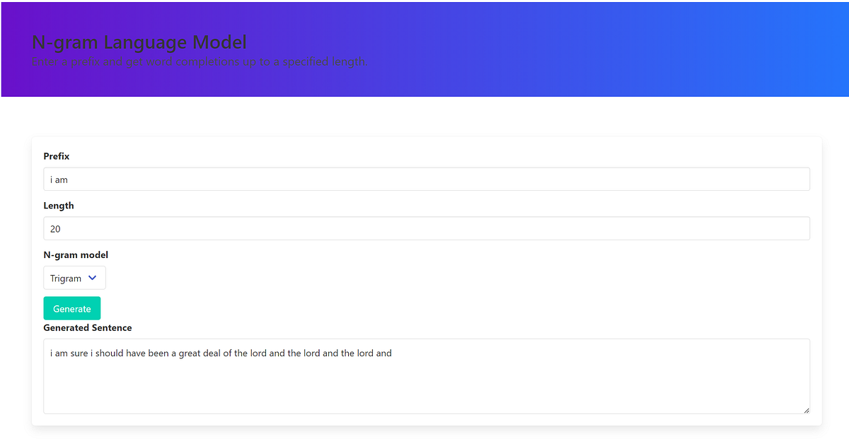 Building a Simple Language Model with Flask and NLTK | by Disleve Kanku ...