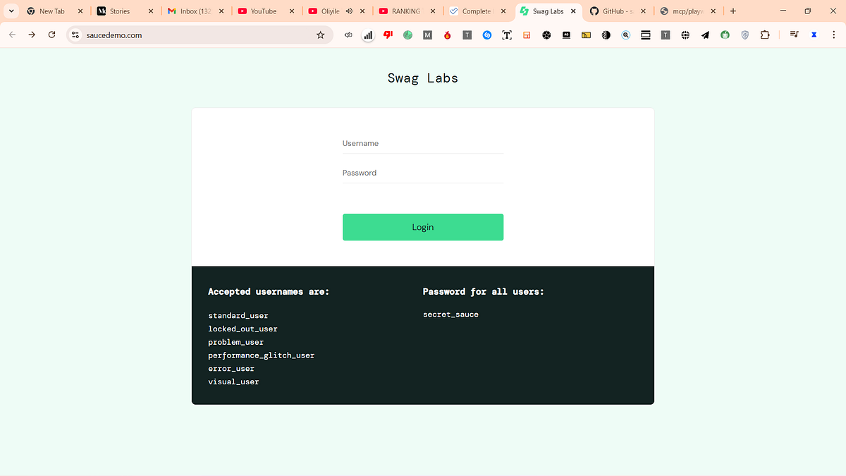 let’s Test this login page. automate login this page | by GuRu-DGS ...