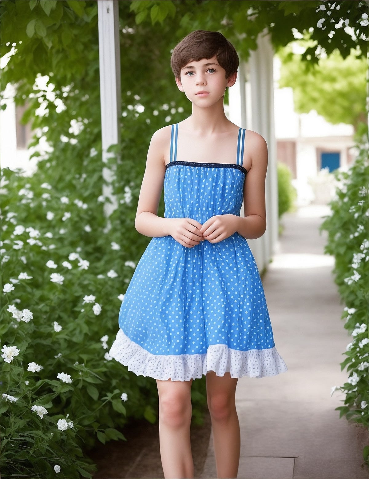 Look, Granny has lost her marbles and she thinks she has a grand-daughter! Just go along with it ...