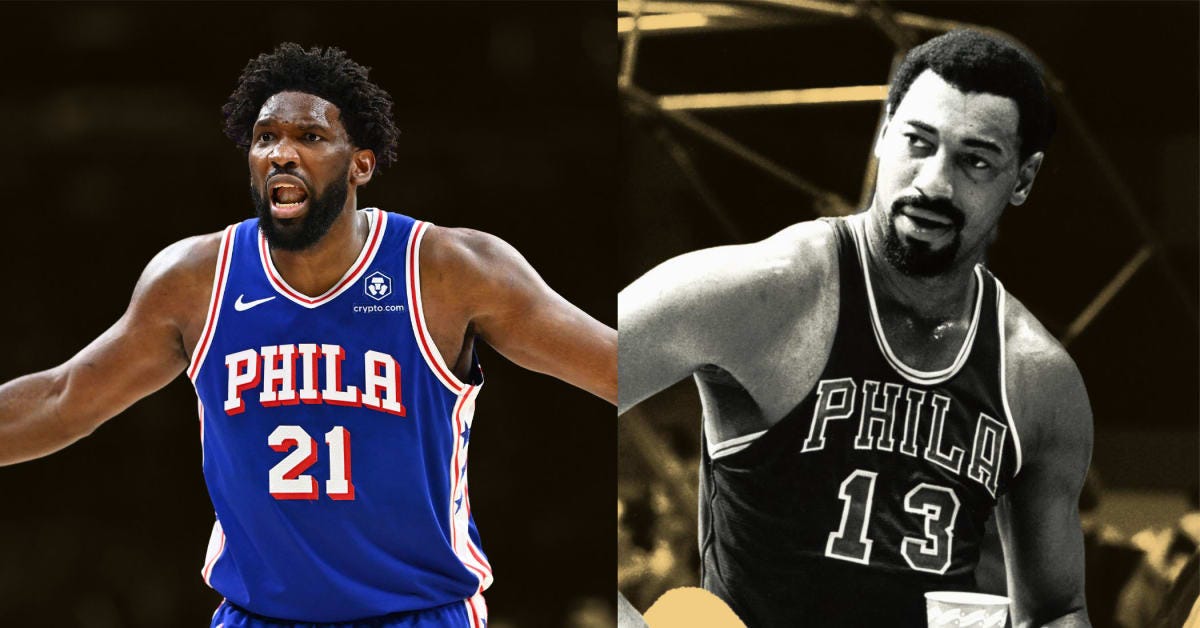 Embiid can be the first player to average 40 ppg since Wilt Chamberlain ...