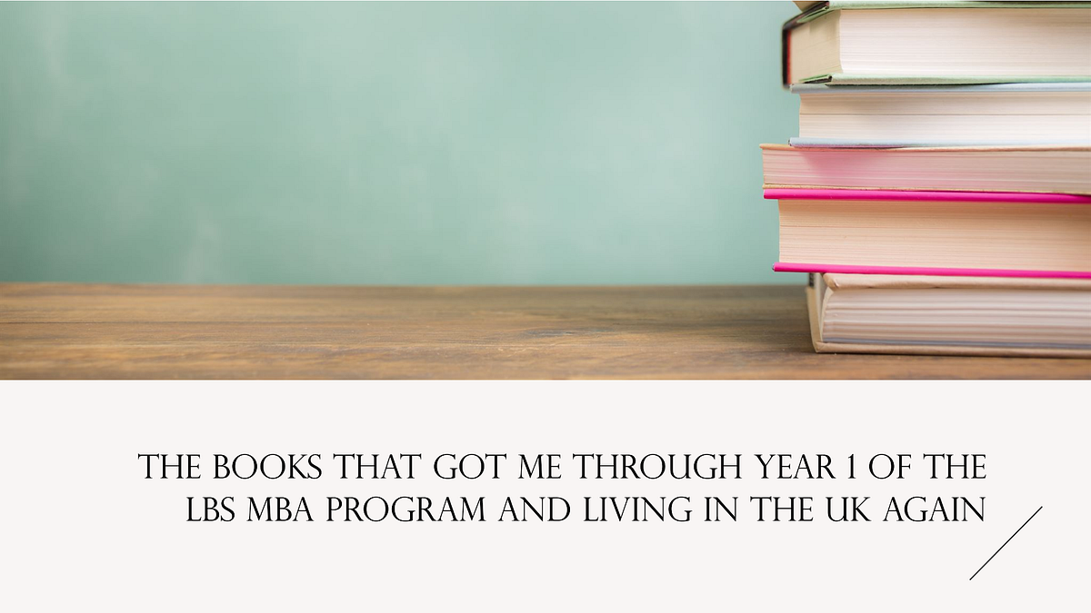 The books that got me through Year 1 of living and working in the UK ...