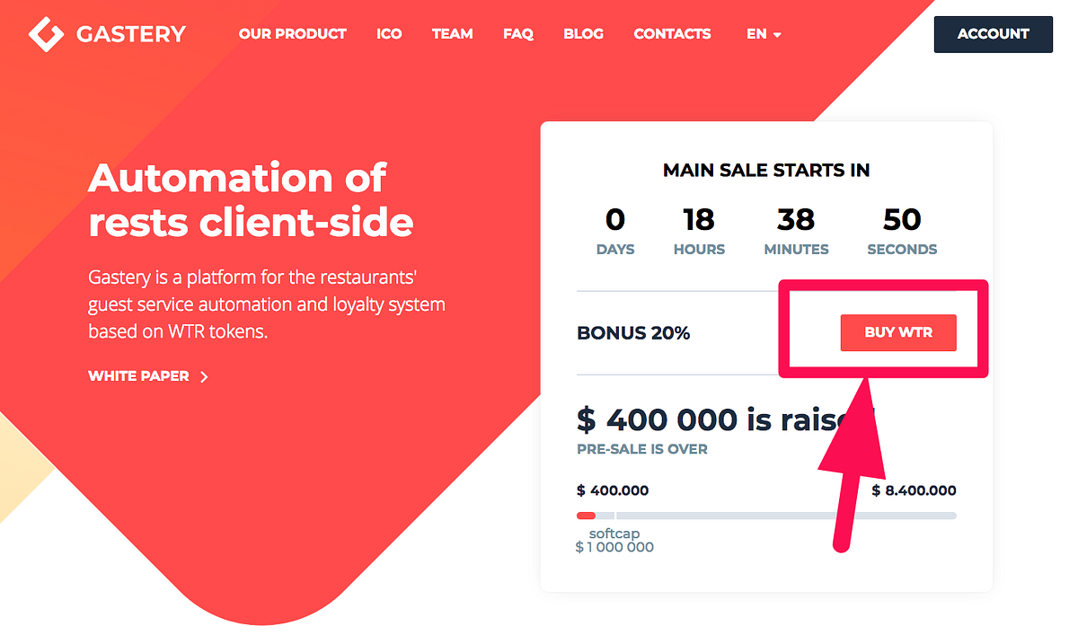 How to buy WTR Tokens?. Go to https://gastery.io/. In main… | by Gastery | Medium