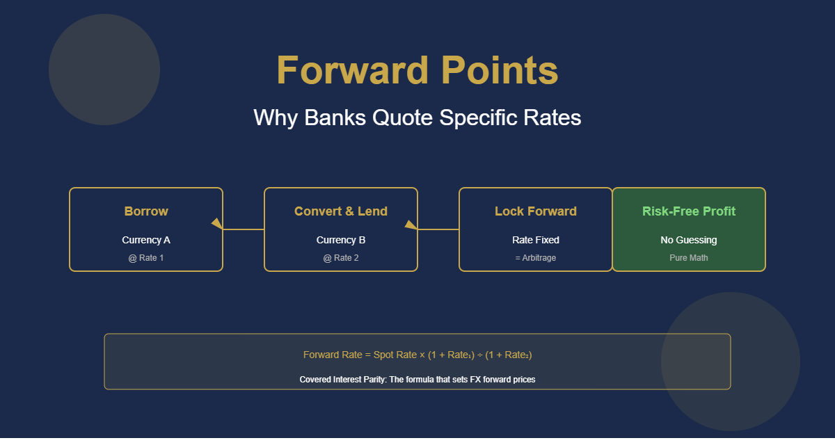 Forward Points Explained: Why Banks Quote Specific Rates (CIP Formula ...
