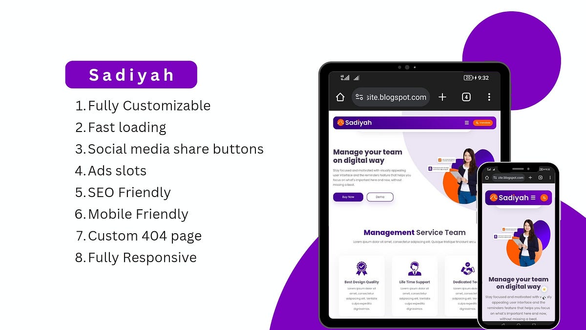 Sadiyah Landing Page Responsive Blogger Template. | by Blogger Template ... Sadiyah Landing Page Responsive Blogger Template. | by Blogger Template ...