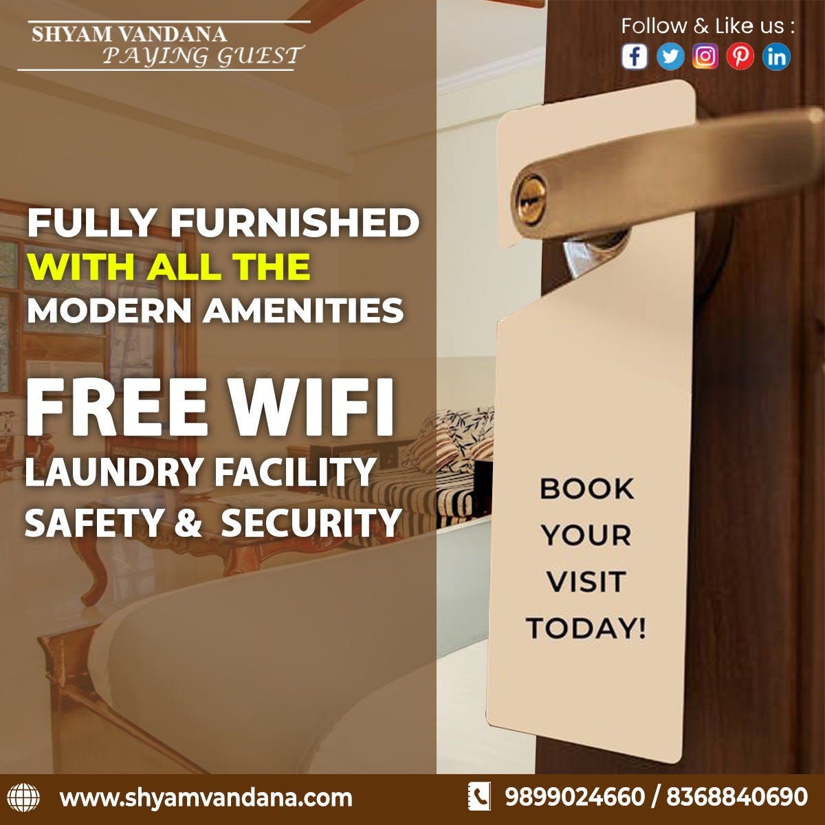 Discover the perfect boys pg near metro station - Shyam Vandana Paying ...