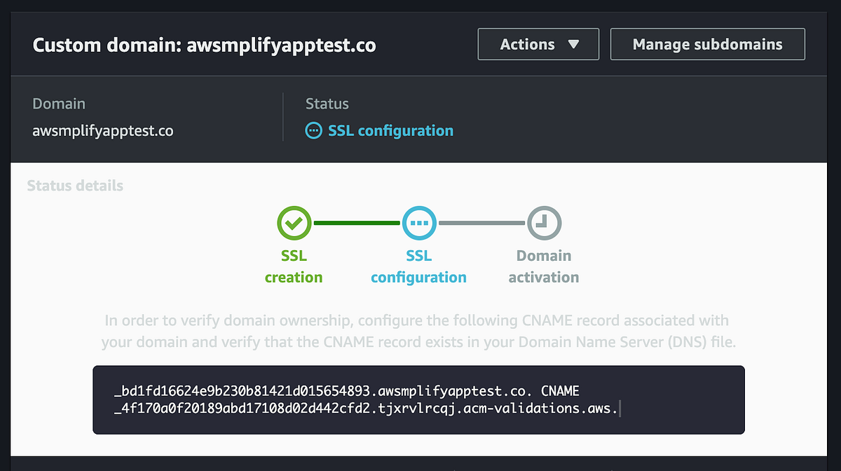 How to connect a subdomain on CloudFlare to AWS Amplify | by Dillon Lara | Medium