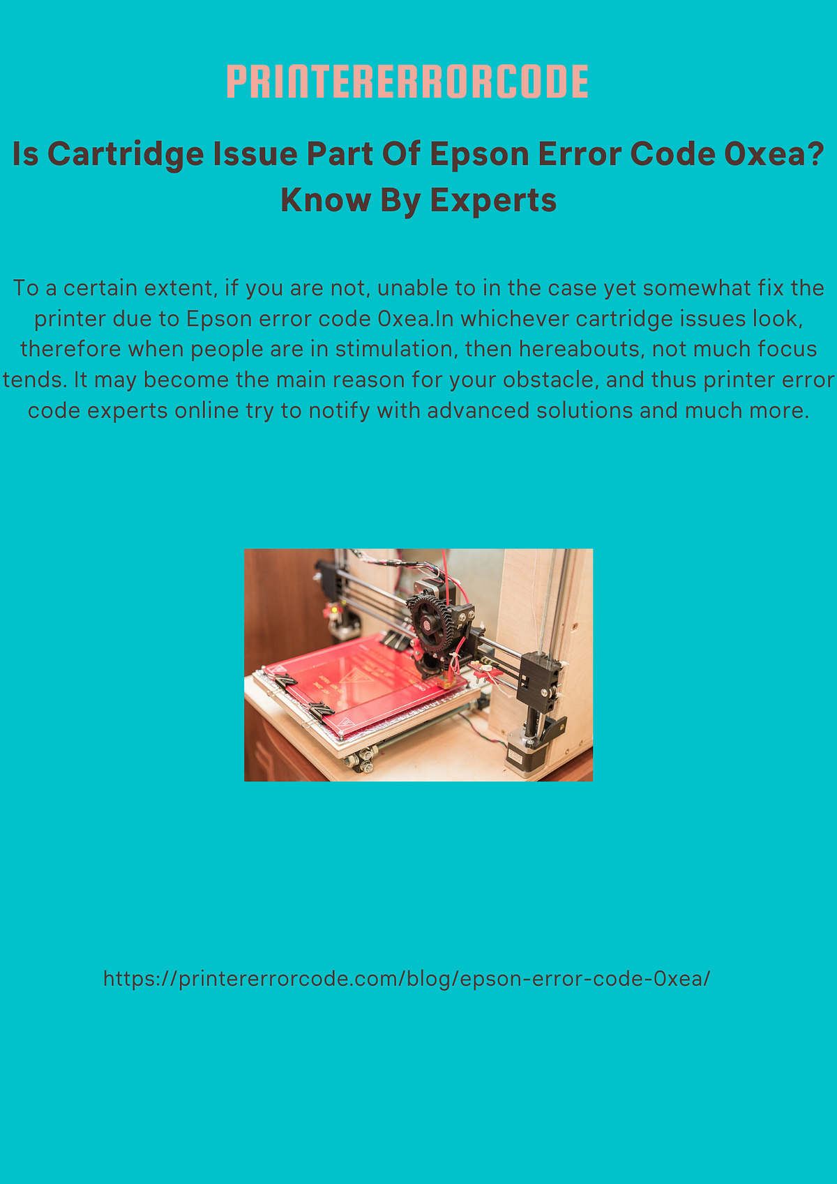 Is Cartridge Issue Part Of Epson Error Code 0xea Know By Experts Printererror Medium