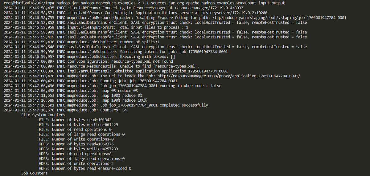 Running Single Node Mapreduce Using Docker And Hadoop Cluster By মেহরাজুল ইসলাম Medium 0045