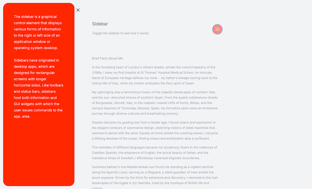 How to create a sidebar navigation with Astro, Tailwind CSS and JavaScript - Michael Andreuzza ...