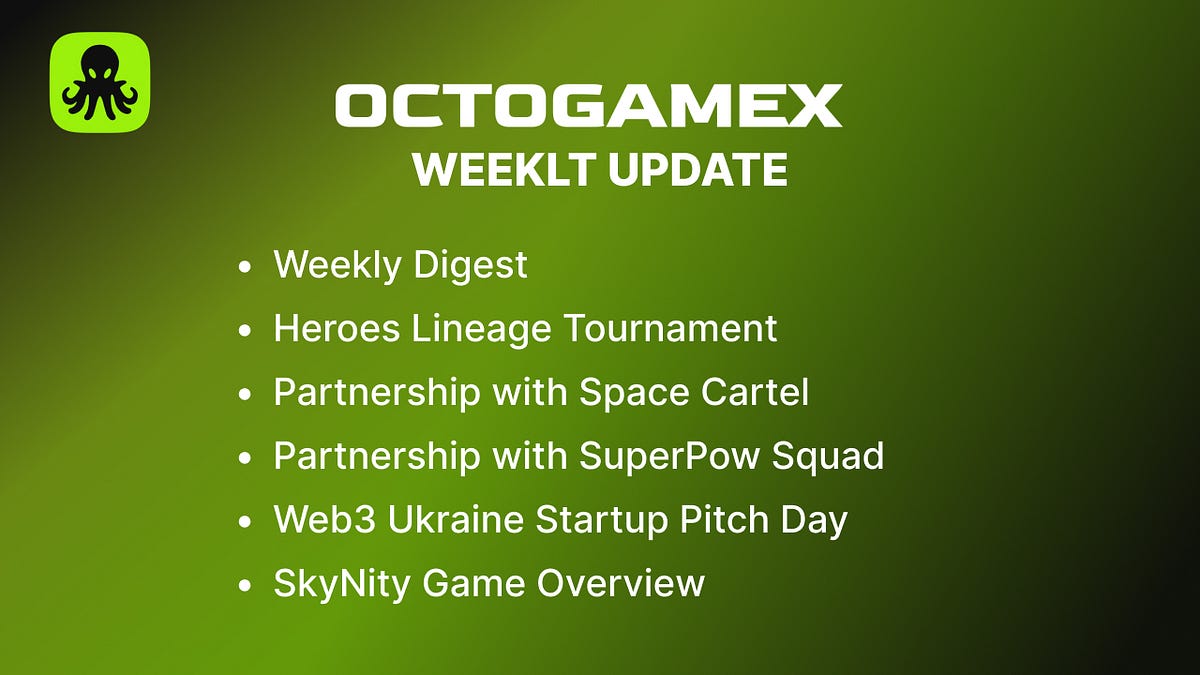 OctaGamex Weekly Update ｜November 21— November 27 | by Goodnews Richard | Medium