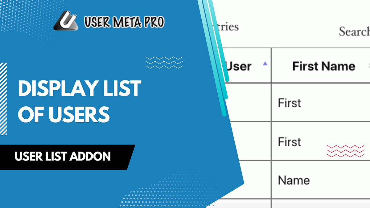 How to show a list of users in your WordPress website | by User Meta ...