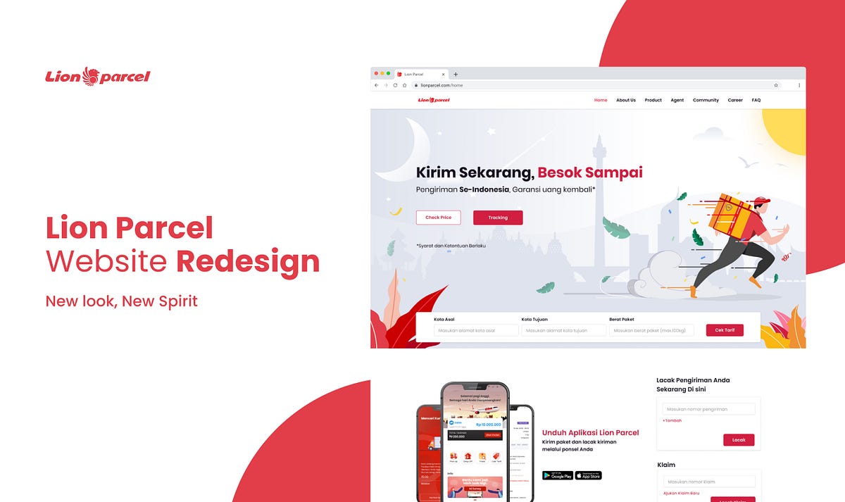 Lion Parcel Website Redesign. “New Look, New Spirit” | by Sena Rizcky ...