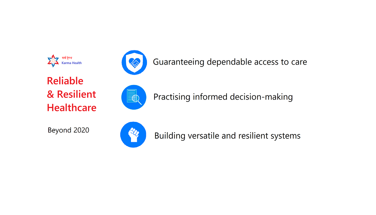 Reliable and resilient healthcare | by Bishal Belbase | Karma Health ...
