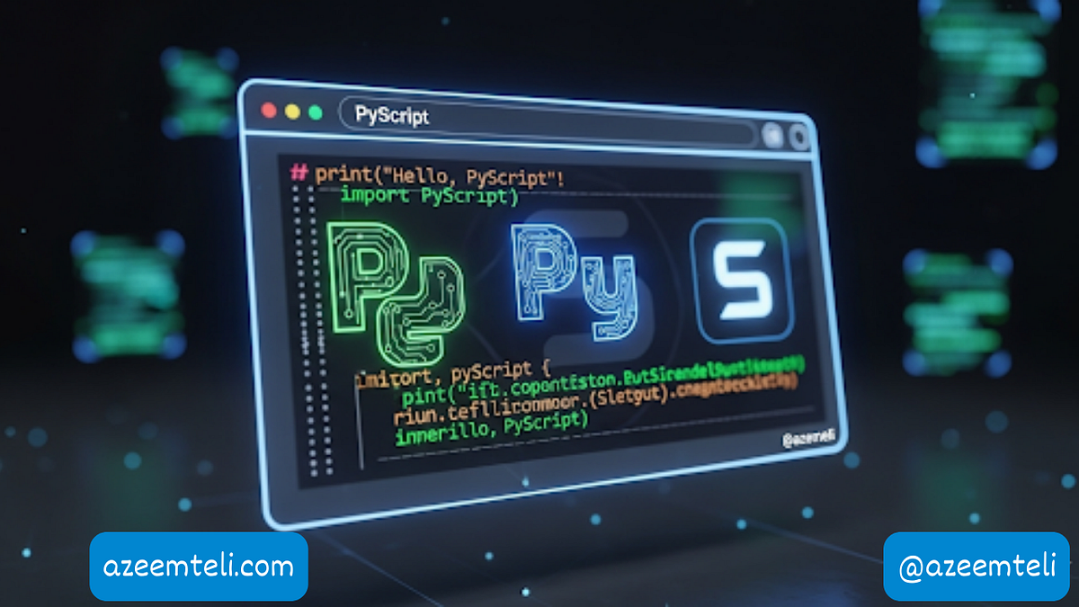 Run Python in Your Browser with PyScript — No Server, No Limits | by Azeem Teli | PyZilla ...