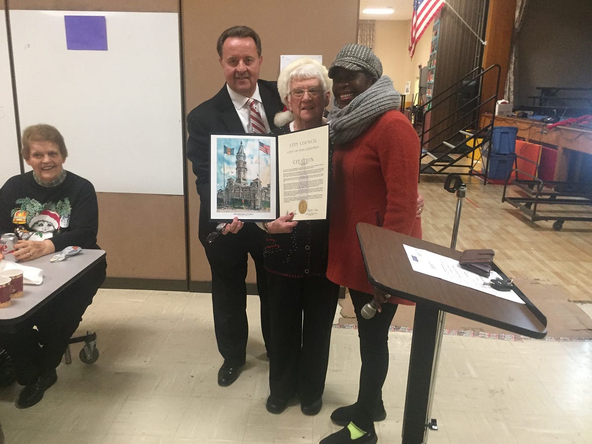 Lawncrest activist honored at Christmas party | by Tom Waring ...