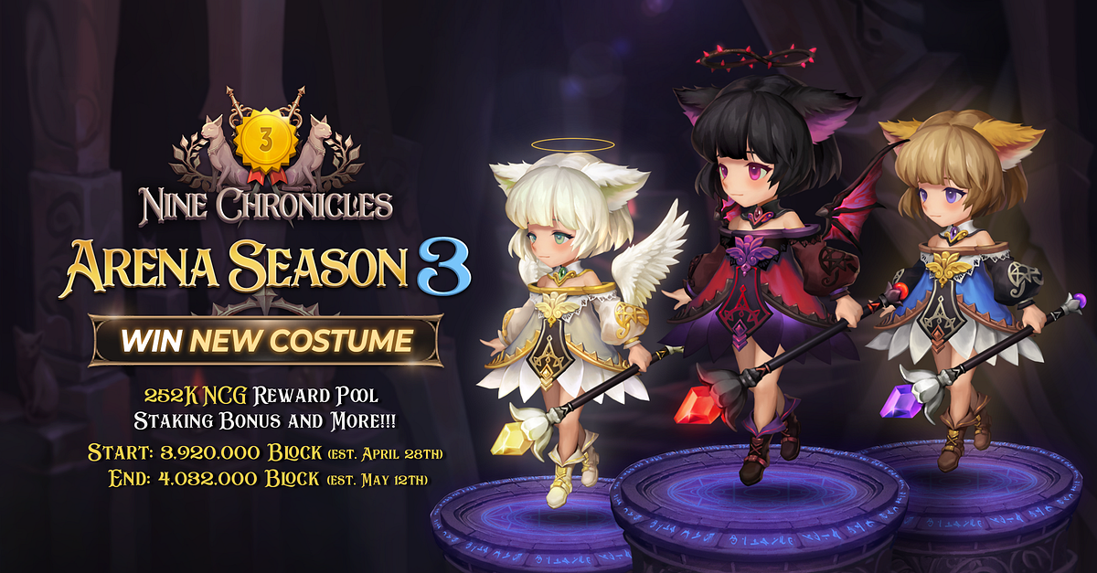 ⚔️ Arena Season 3: 252K NCG Reward Pool, Exclusive Costumes, Staking Rewards, and More! ⚔️ | by ...