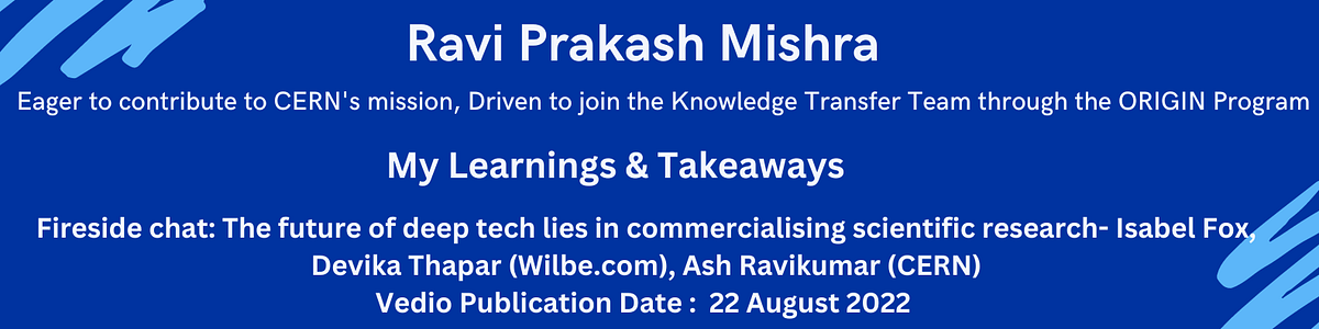 Fireside chat : The future of deep tech lies in commercialising ...