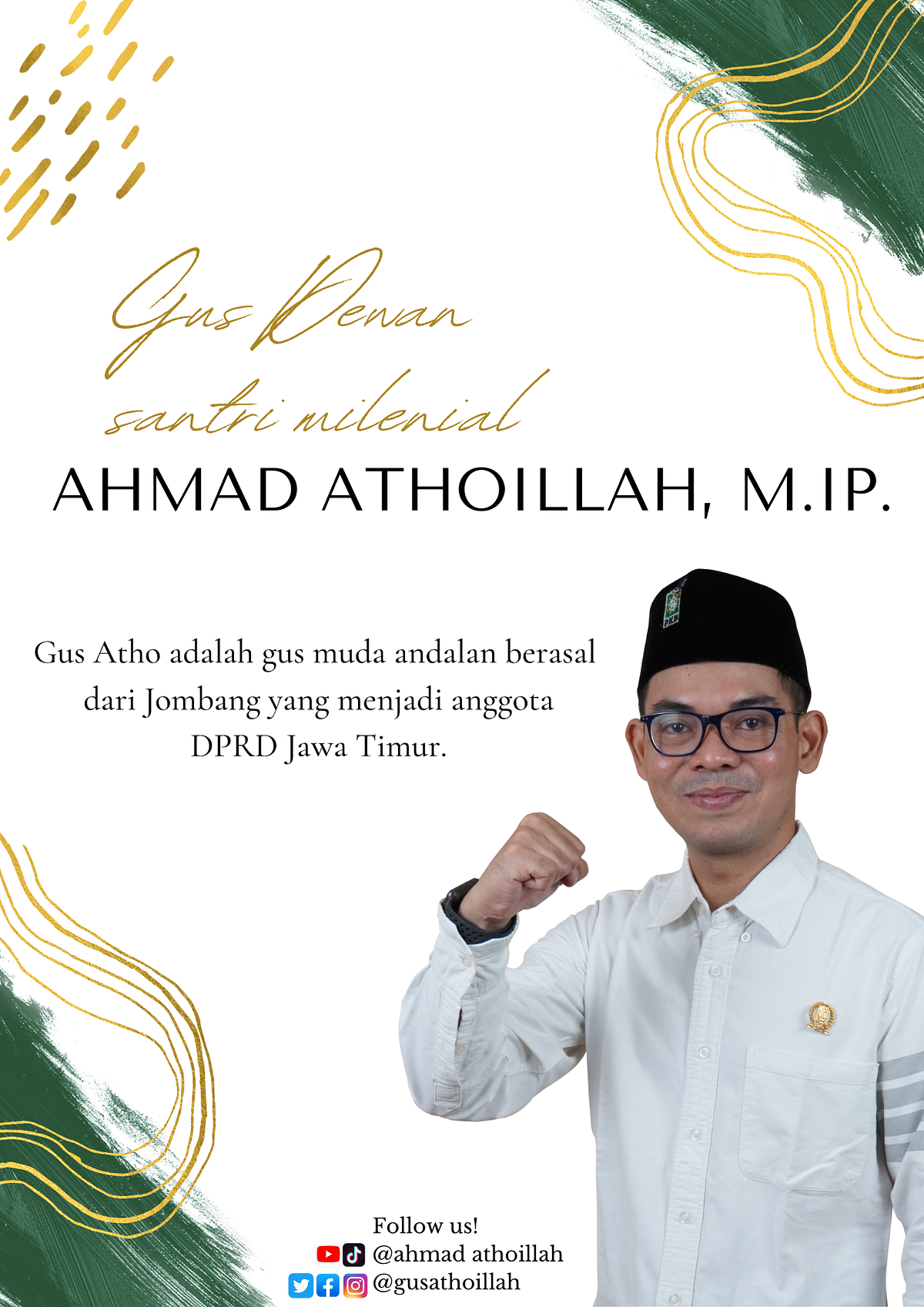Politisi Muda Indonesia Jombang Bernama Ahmad Athoillah, Kini Aktif ...
