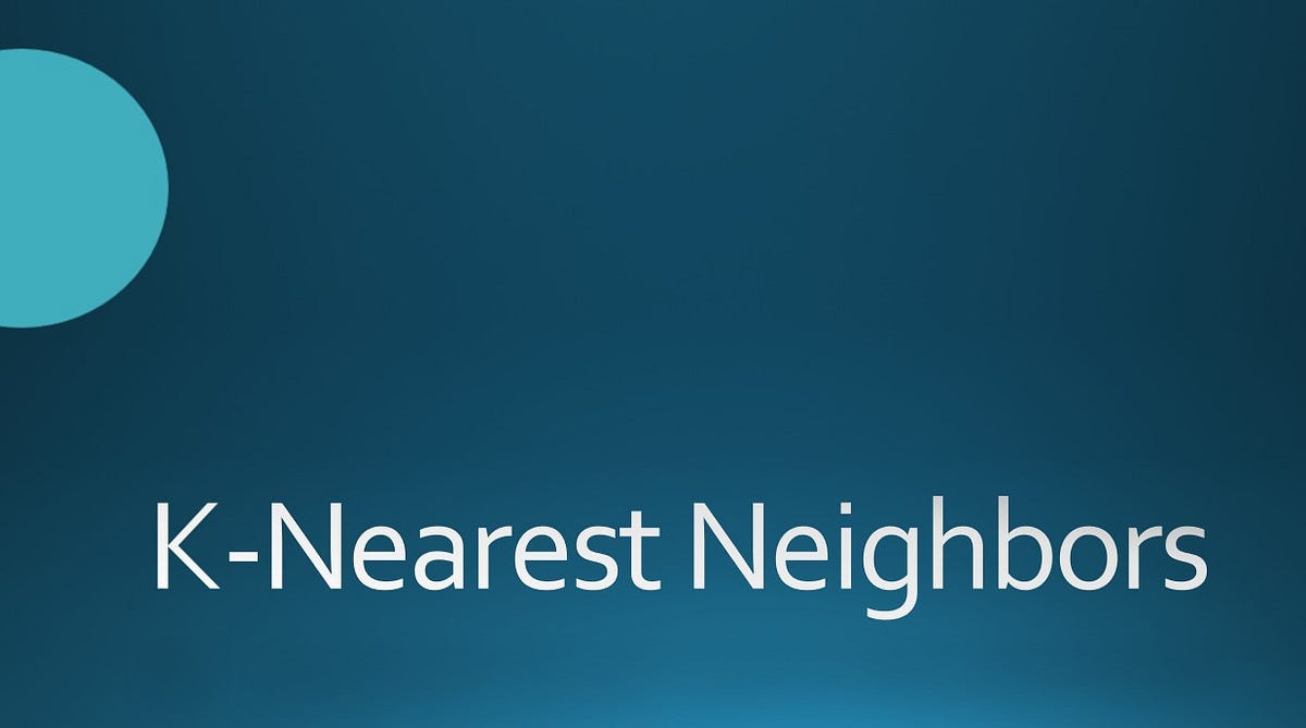 K Nearest Neighbors-Complete Guide | by Hema Kalyan Murapaka | Medium