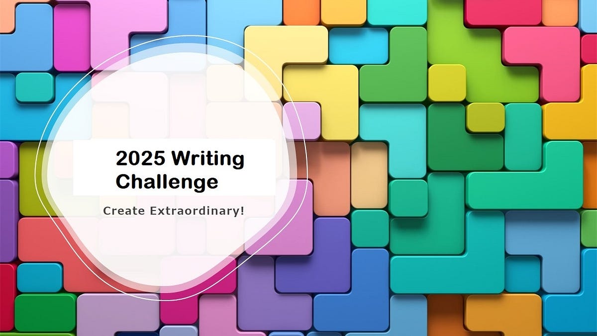 2025 Monthly Writing Challenge | by Ann Venkataraman | Self Publish ...
