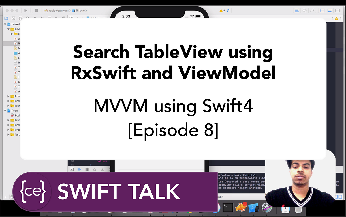 TableView Search using RxSwift and ViewModel | by Vish V | Medium