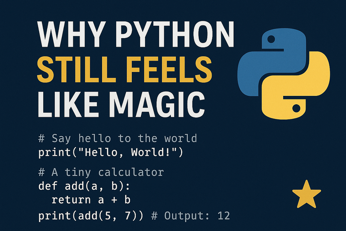 Why Python Still Feels Like Magic in 2025 | by Faisal haque | Sep, 2025 | Python in Plain English