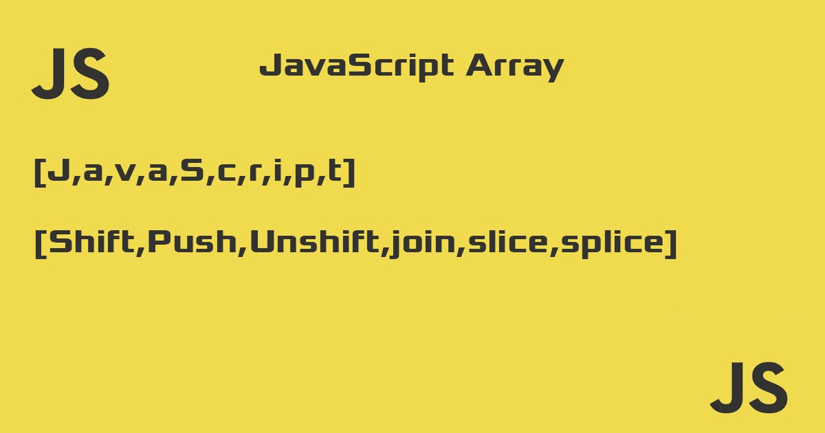 JavaScript Array. Merhaba. Bu yazımızda Programlama… | by Melih Karataş ...