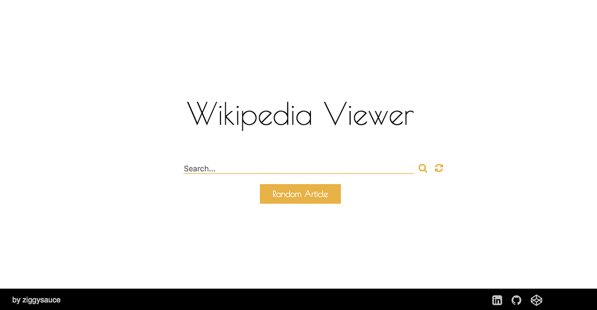 Wikipedia Search Bar