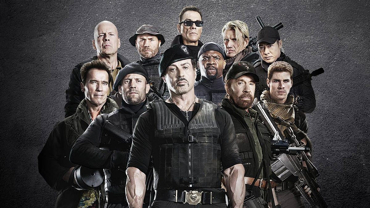 Make Expendables Great Again. Oh darn. All the muscles in the world ...