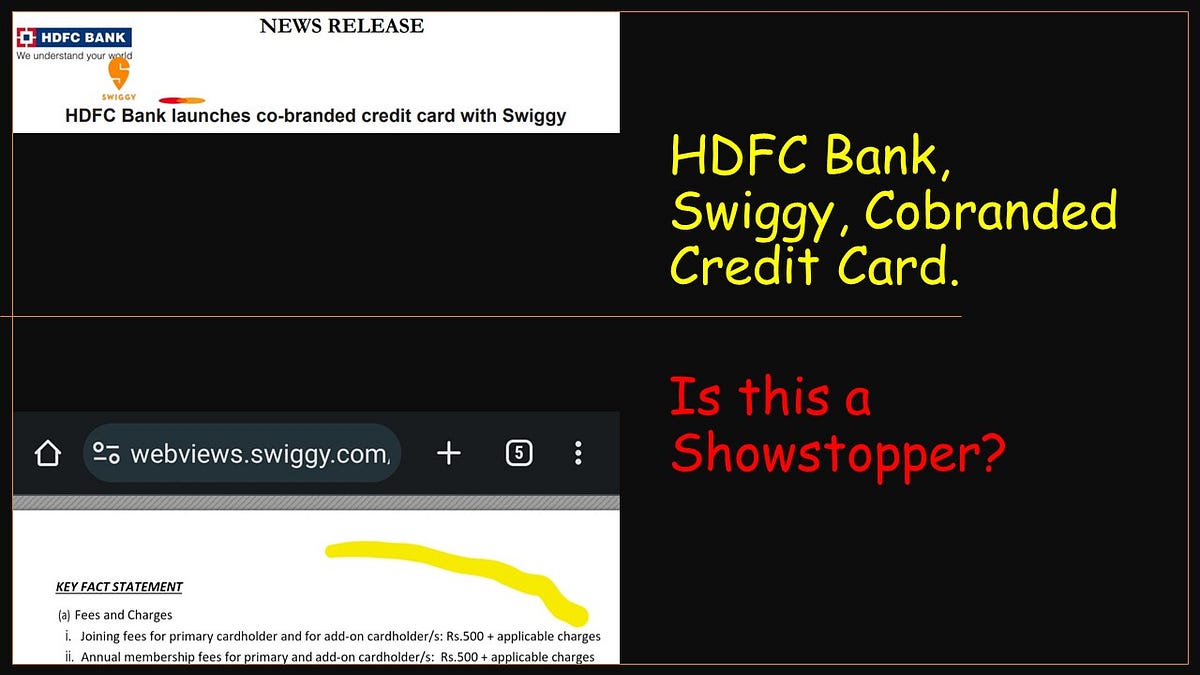 HDFC Bank, Swiggy, and Mastercard Collaborate to Introduce a Co-Branded ...
