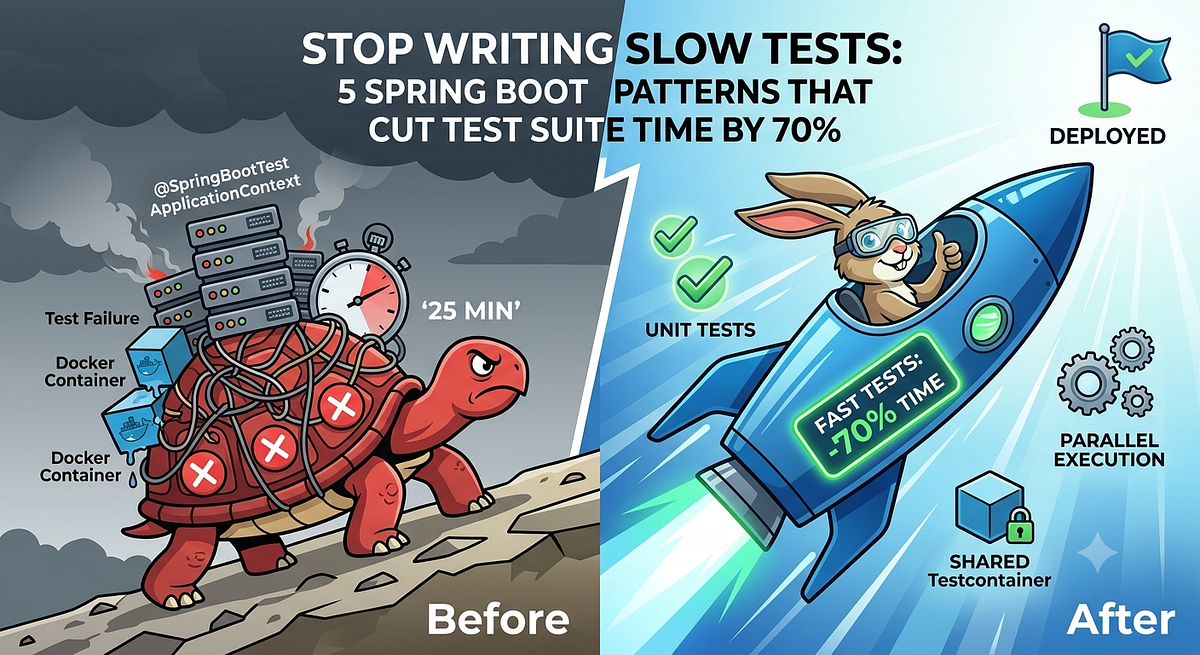Stop Writing Slow Tests: 5 Spring Boot Patterns That Cut Test Suite ...