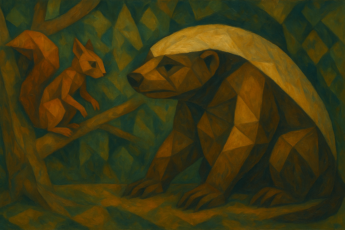 Fables of the Forest: Fable 4, The Squirrel and the Honey Badger ...