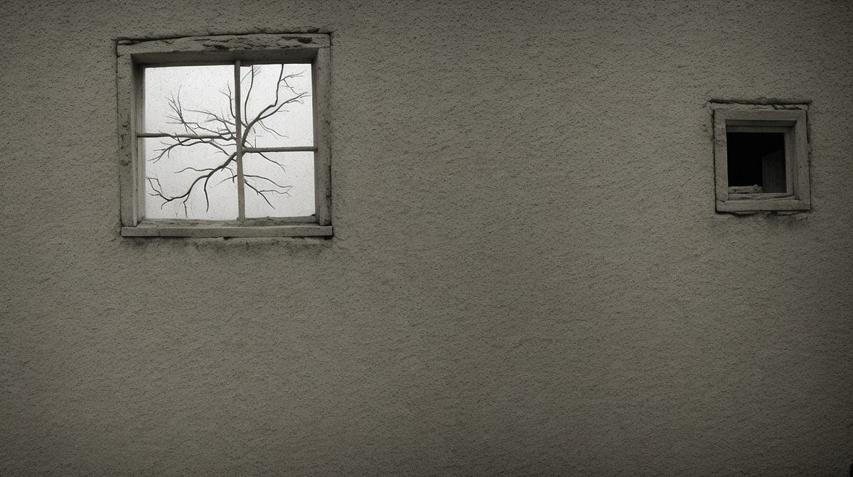 the window screams sometimes. The window creaks in the dead of night ...