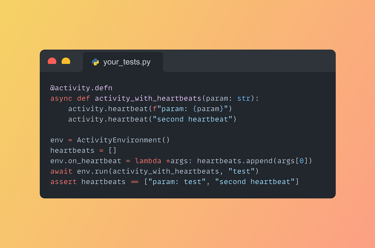How to test your Temporal application code | by Patrick Rachford | Medium