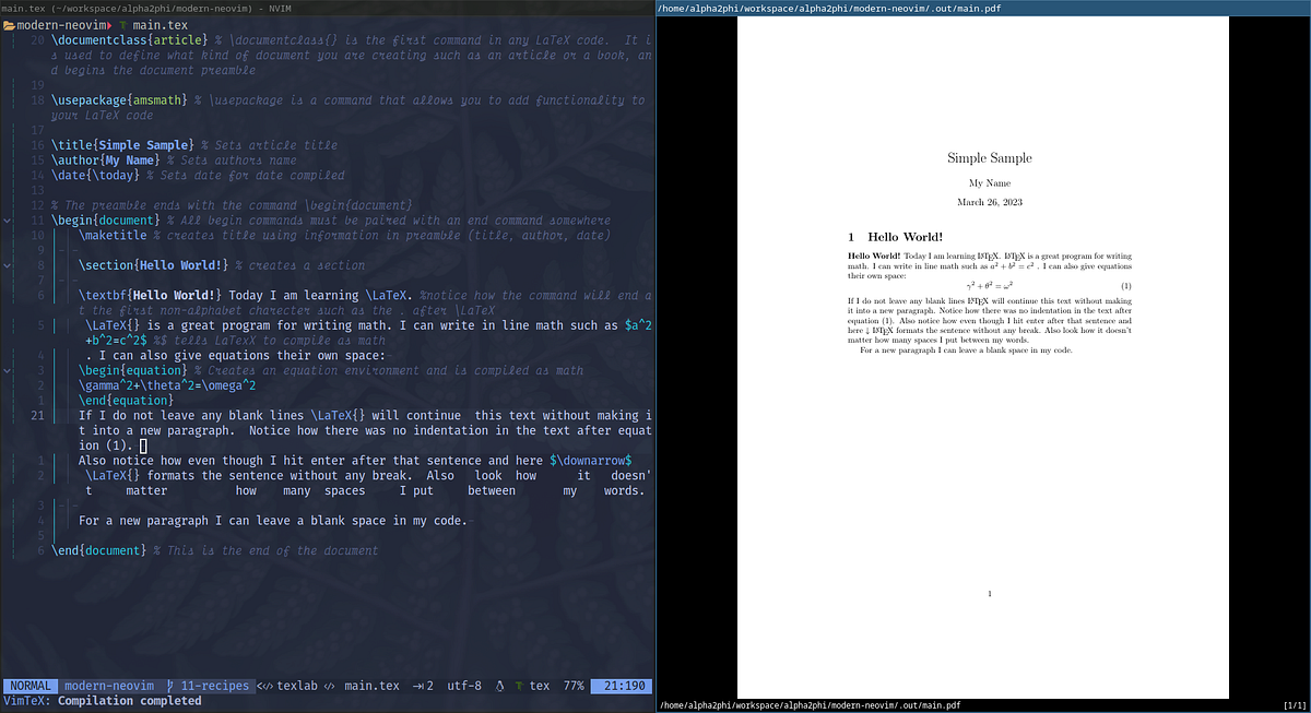 Modern Neovim — Configuration Recipes | by alpha2phi | Medium