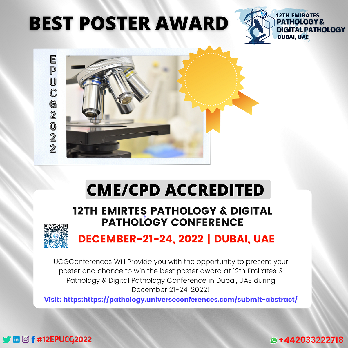 Submit your poster for Emirates Pathology and Digital Pathology Dubai ...