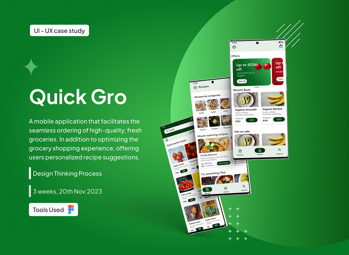 UI -UX Case study -Grocery Delivery App - Janhavi Umrani - Medium