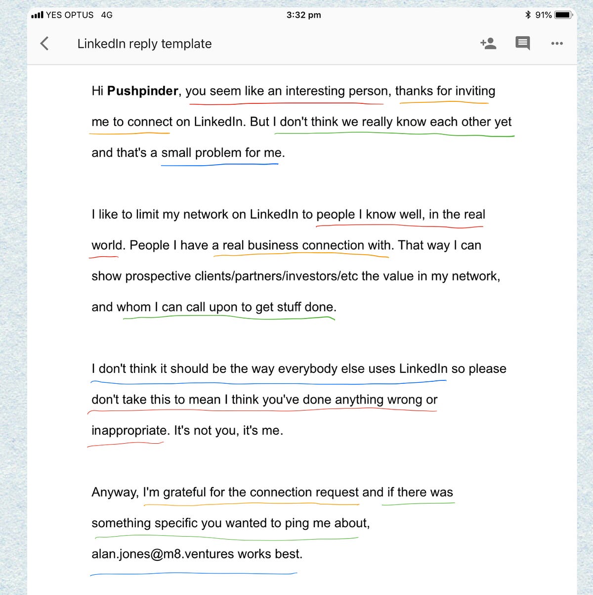 The Template LinkedIn Reply 2018 Edition, is now available at all good ...