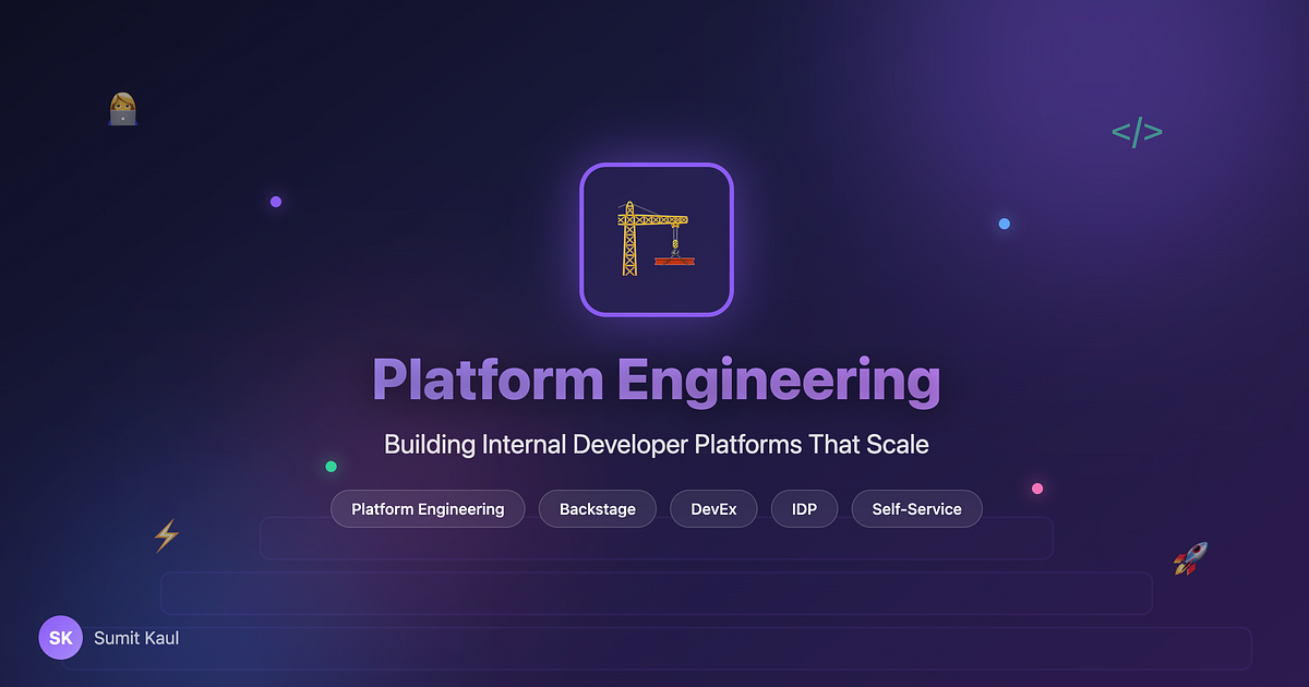 Platform Engineering: Building Internal Developer Platforms That Developers Actually Love | by ...