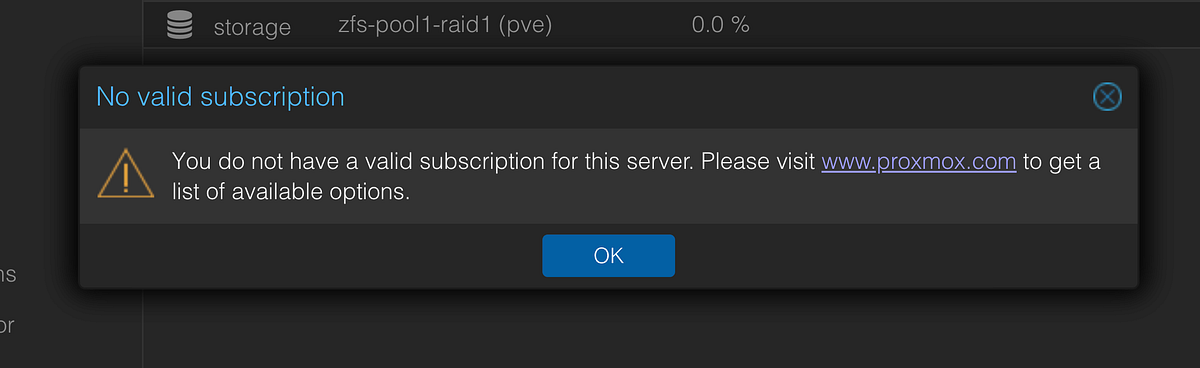 Homelab Proxmox How To Disable No Valid Subscription Popup Message — Version 8 X By Life Is