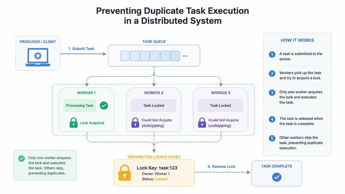 How Distributed Systems Prevent Duplicate Task Execution Across Workers ...
