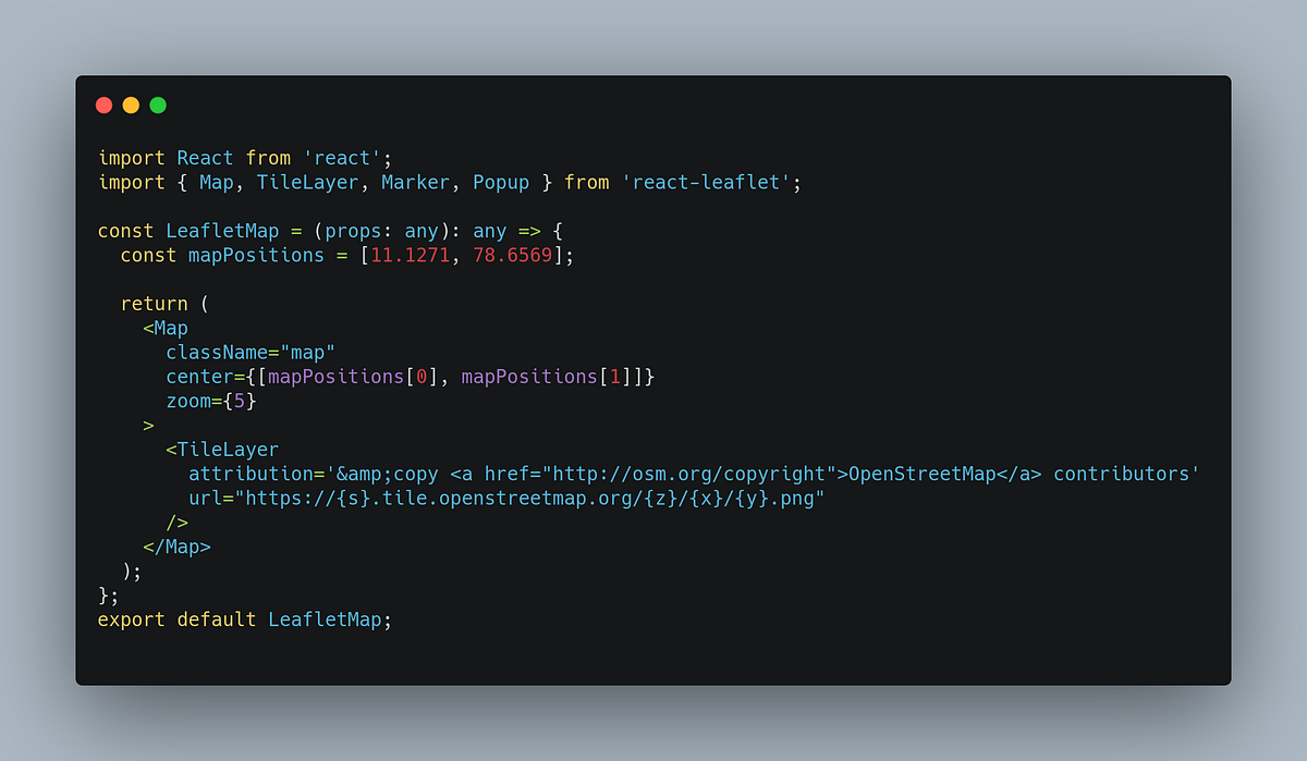 React leaflet map. Hi friends, in this article I will… | by Edison ...