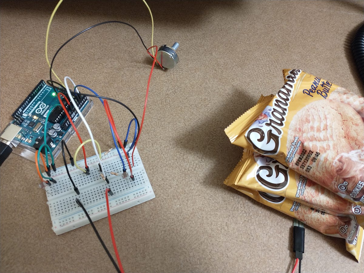 Lab 4: Sensing: Force sensors and photocells | by Jack Delarosa | Medium Lab 4: Sensing: Force sensors and photocells | by Jack Delarosa | Medium