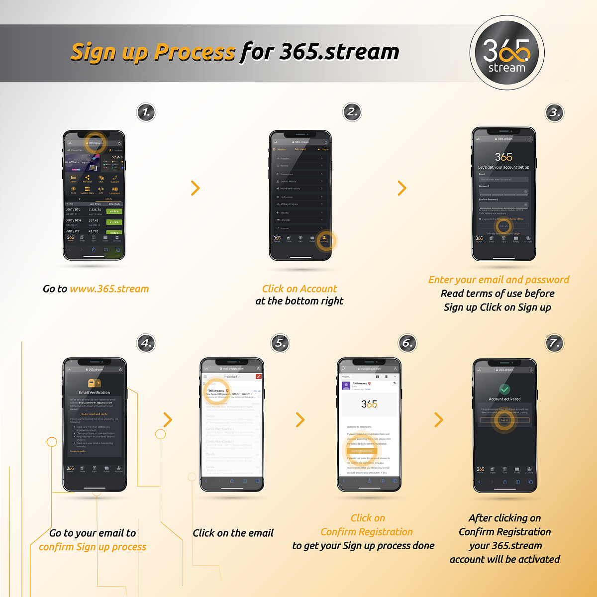 How to Sign Up on 365.Stream process | by 365.Stream | Medium